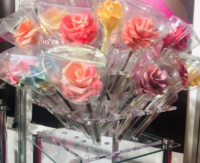 Our chocolate flowers at stores - Karila